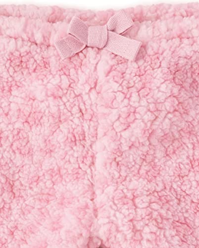 The Children's Place Baby Long Sleeve Bodysuit and Pants Set 3-Pack, Pink Leopard/White Bear, 12-18 Months