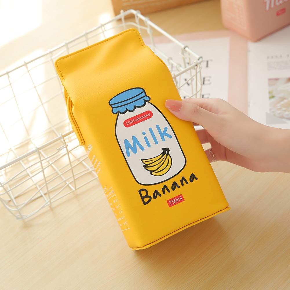 Lolita Pu Leather Shoulder Small Square Mobile Phone Bag Purse,Banana Milk