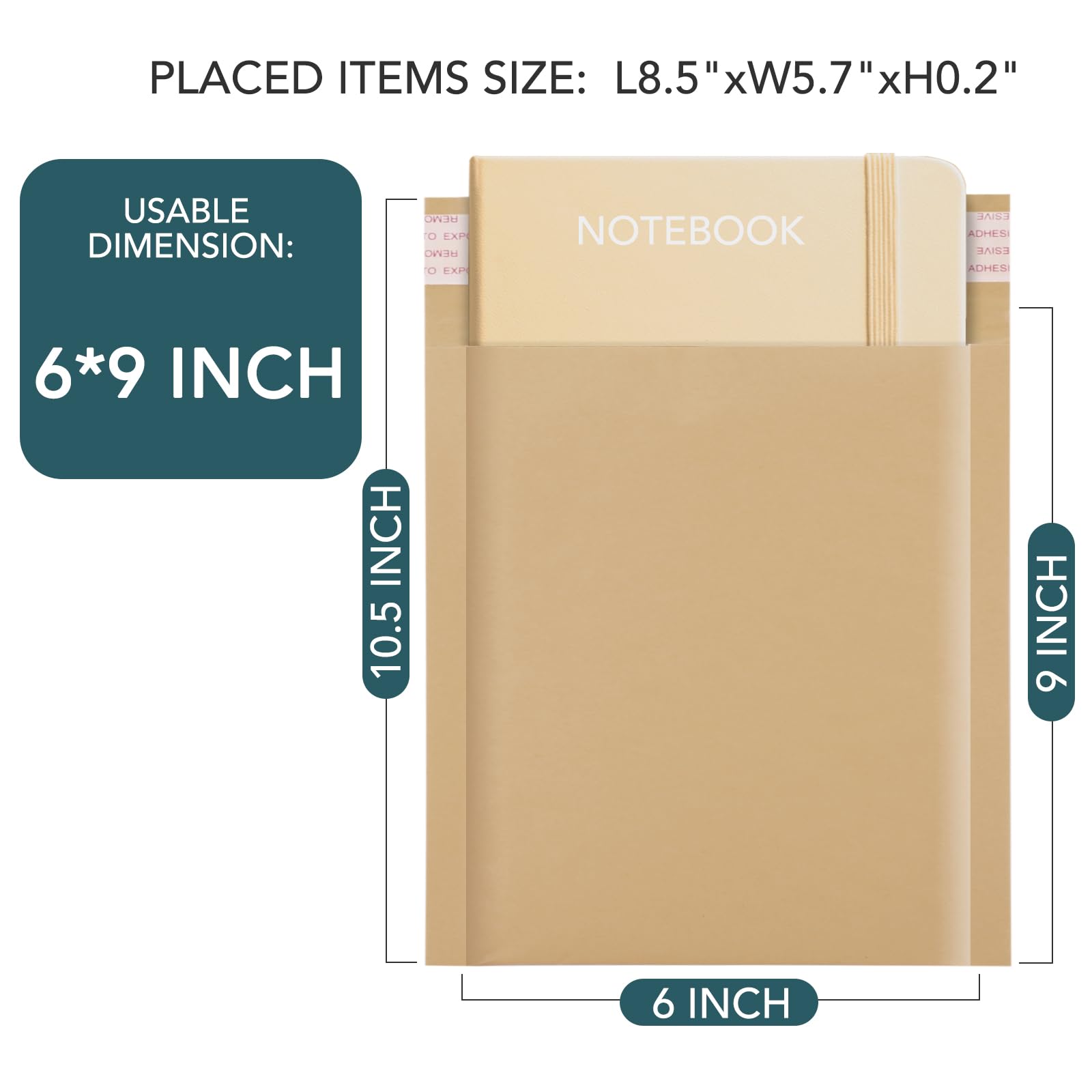 Metronic Kraft Bubble Mailer 4x8 Inch 50 Pack, Strong Adhesion Padded Envelopes, Tear Resistant Bubble Envelopes, Self Sealing Mailing Envelopes, Packaging for Small Business, Bulk #000 Brown