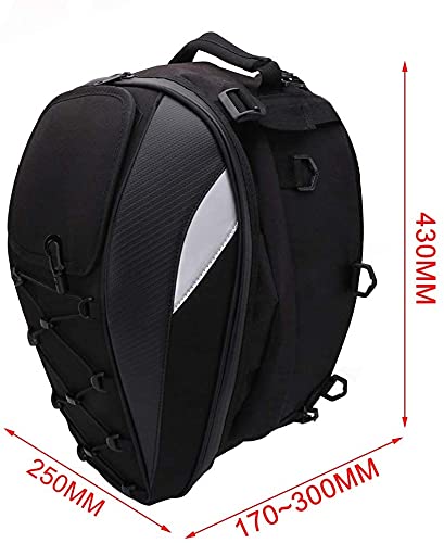 Motorcycle Seat/ Tail Bag - Dual Use Backpack Waterproof Motorbike Helmet Storage Bags For Luggage Motorcycle Dirt Bike Accessories
