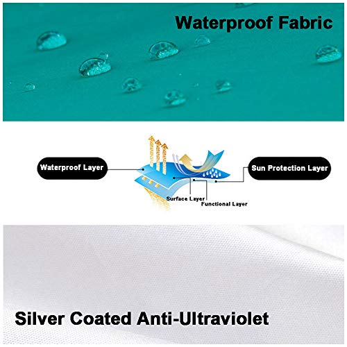 Lightweight Waterproof Camping Tarp Sunshade, 15 x 18ft Large Tent Tarp with Storage Bag for Camping, Backpacking and Outdoor Adventure Anti-UV Camping Tarp