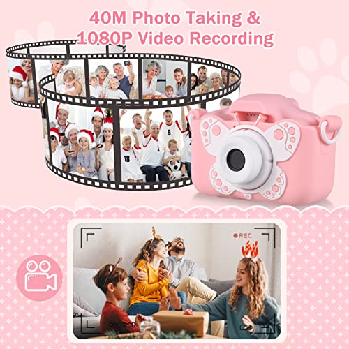 mewmewcat Digital Camera for X7 Mini Camera Camera Digital Camera 1080P Video Camera for 20MP Dual Lens 2.0 Inch IPS Screen Built-in Battery Cute Photo Frames Interesting Games w