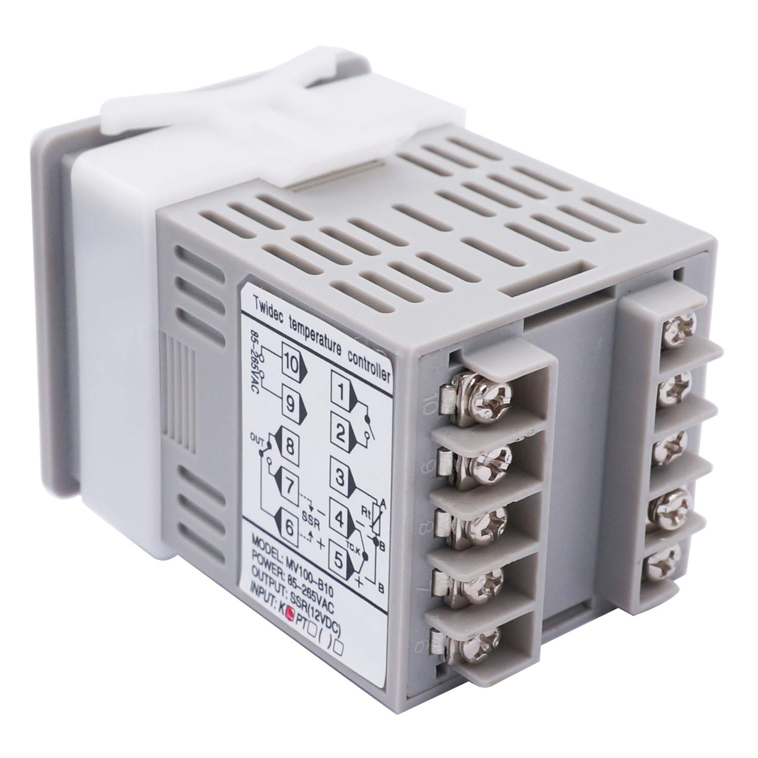 Twidec/ MV100-B10 Digital Display PID Temperature Controllers and Waterproof Dustproof IP67 Junction Box ABS Plastic Electrical Project Box