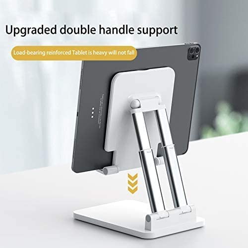 Tablet Stands and Holders Adjustable for Kids,Foldable Heavy Duty Strong Double Rod Support Dock Compatible with iPhone 11 Pro XS Max XR X 8 Plus Samsung Galaxy S10 9 8 & Tablets