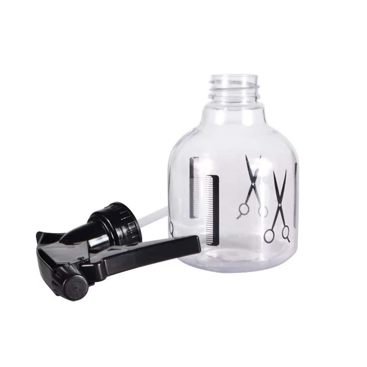 Misting Spray Bottle, 250ML Hairdressing Spray Bottle Hair Sprayer Plastic Clear Empty Container Water Bottle for Hair Styling, Plants, Cleaning (Clear)