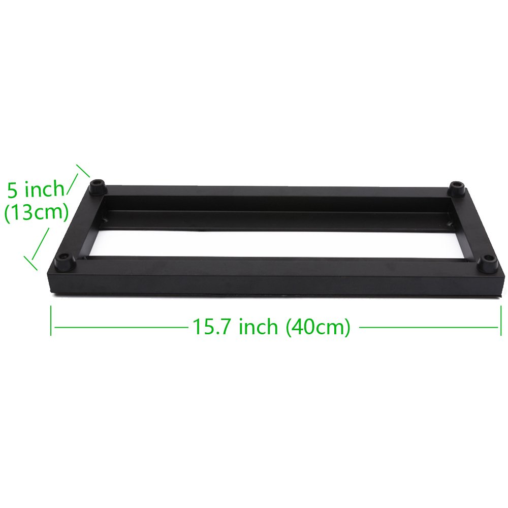 LUVAY Guitar Pedal Board - Small (15.7" x 5"), Aluminum Alloy 1.5LB Pedalboard