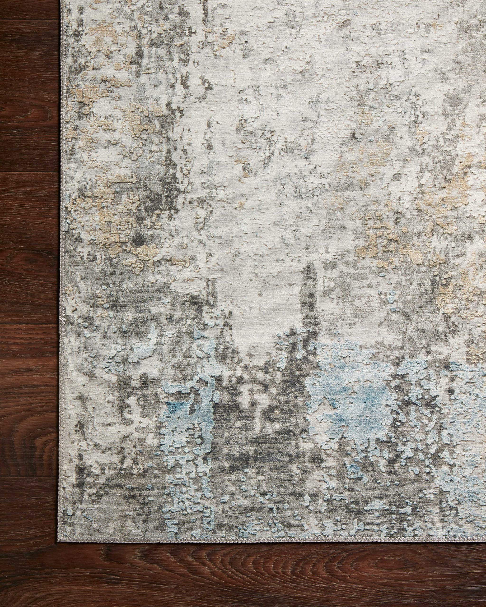 Loloi II Drift Ivory/Granite 7'-6" x 9'-6" Area Rug