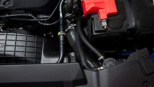 Mishimoto MMBCC-RGR-19PBE Baffled Oil Catch Can Fits Ford Ranger 2019-2021 Black