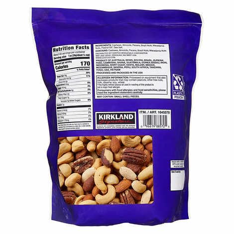 Kirkland Signature Mixed Nuts, Fancy, 40 Ounce (Pack of 2)