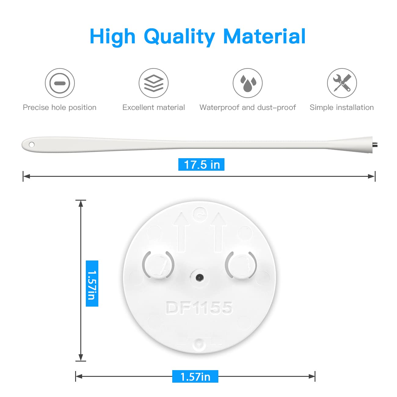 XLTTYWL Owlet Baby Camera Mount with 1/4 Screw Connection Crib Accessories Compatible with Owlet Cam/Cam 2/Duo/Duo 2 and Arlo Cameras(Gooseneck Shape Mount)