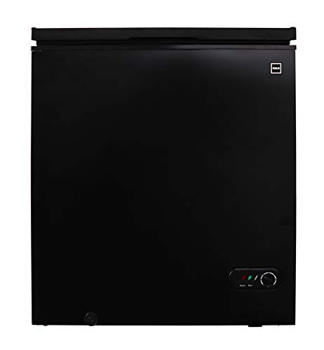 RCA RFRF510-BLACK Chest Freezer, Up to 141 L, 5.3 Cu. Ft. Capacity, Black