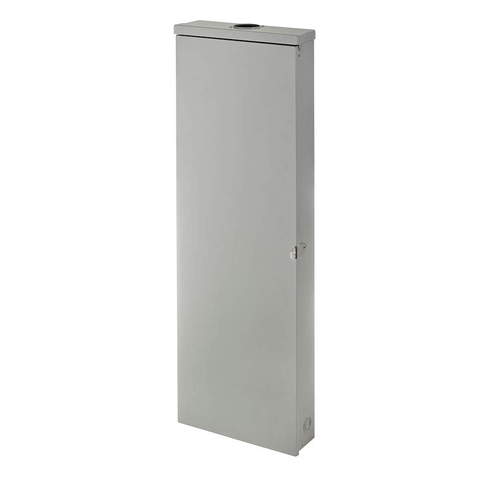 Leviton LP210-3B 20 Space, 20 Circuit Outdoor Load Center with 100A Main Circuit Breaker and Raintight Door, Gray
