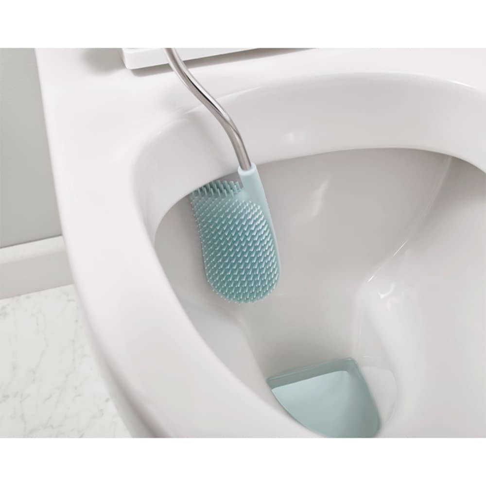 Joseph Joseph 70506 Flex Toilet Brush with Slim Holder Flexible Anti-Drip, Blue, 8.6 x 43.1 x 12.3 cm
