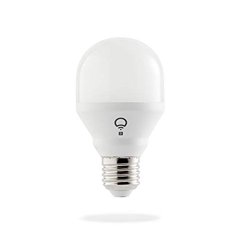 LIFX A19 Mini Day and Dusk White Wi-Fi Smart LED Light Bulb, Dimmable, No Hub Required, App and Voice Control, Works with Amazon Alexa, Apple HomeKit, Google Assistant and Microsoft Cortana - 4 Pack