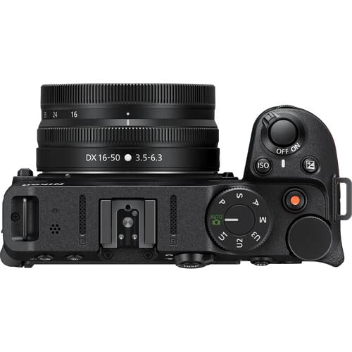 Nikon Z30 Mirrorless Camera with Nikon NIKKOR Z DX 16-50mm f/3.5-6.3 VR Lens+Handheld Grip Tirpod+LED Light+Photo Software+Shot-Gun Microphone(13PC) Bundle
