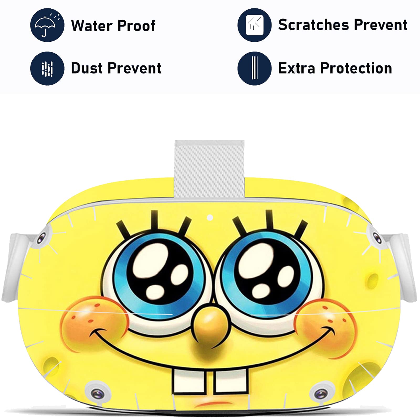 Oculus Quest 2 Stickers Eyes Anime VR Decal Skin for Headset and Controller Stickers Oculus Quest 2 Skins Vinyl Decal Stickers Skin for Oculus Quest 2 Protective Stickers Quest 2 Accessories Protective Decal
