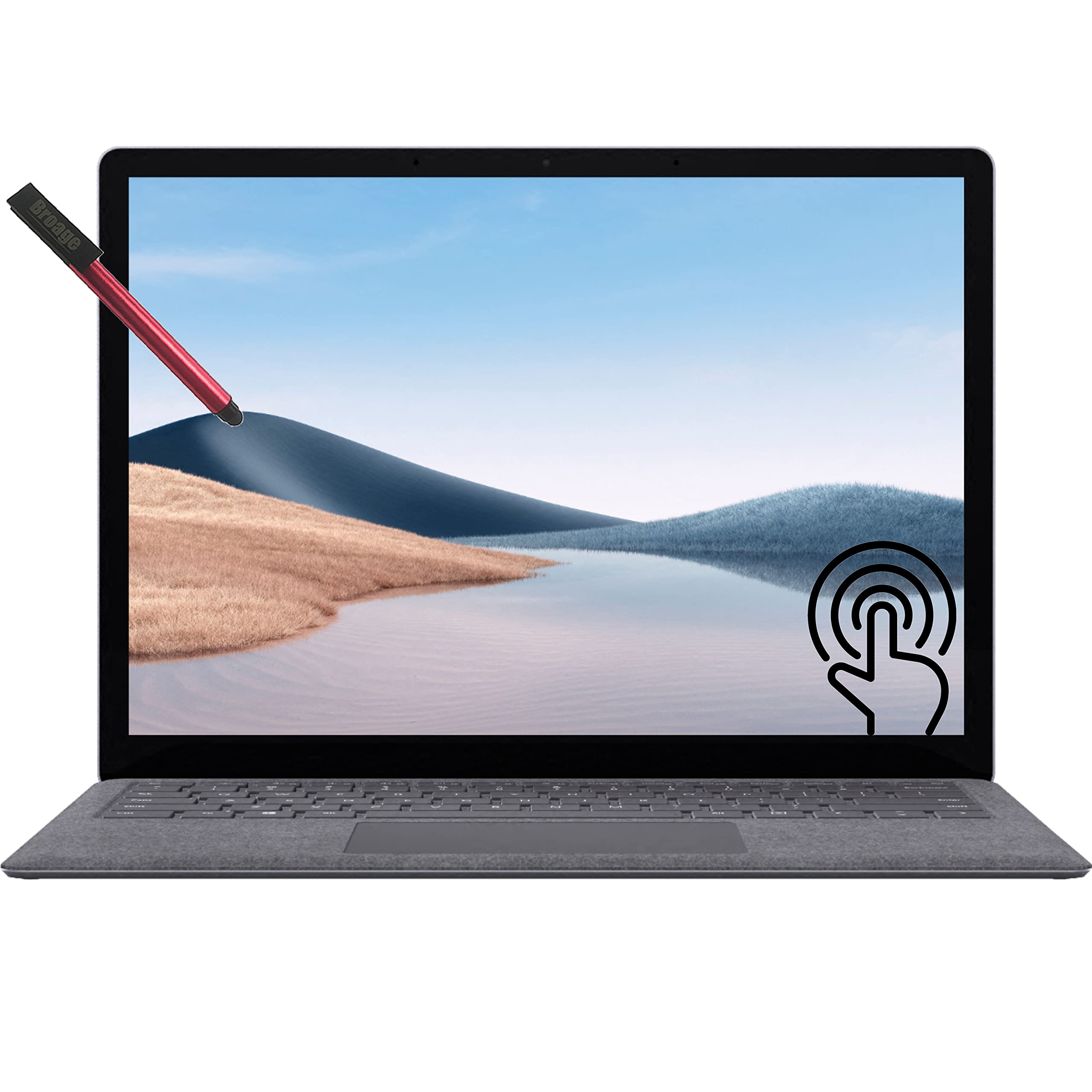 Microsoft Surface Laptop 4, 13.5" Touchscreen PixelSense 2256 x 1504, Hexa-Core AMD Ryzen 5 4680U (Beat i5-1035G1), 8GB LPDDR4x RAM, 128GB SSD, WiFi 6, Win10, Broage 64GB Flash Stylus