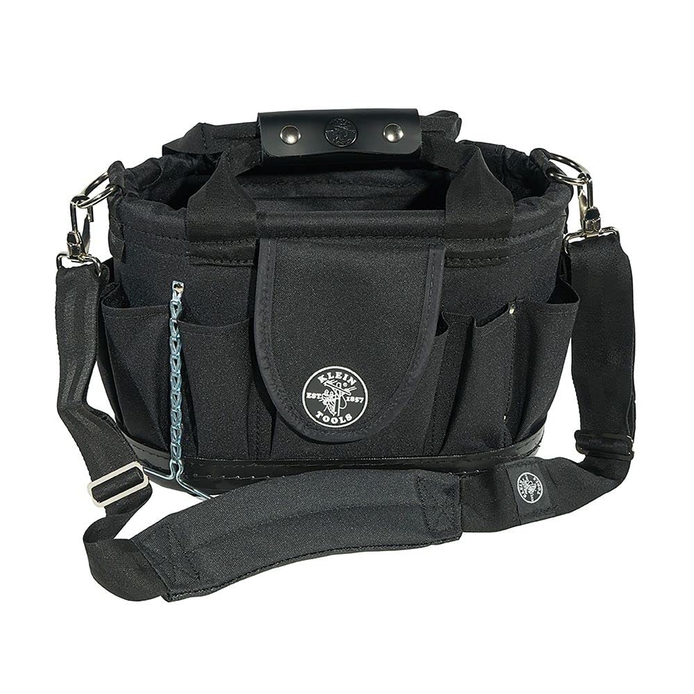 Klein Tools 58890 Tool Tote with 17 Pockets and Shoulder Strap