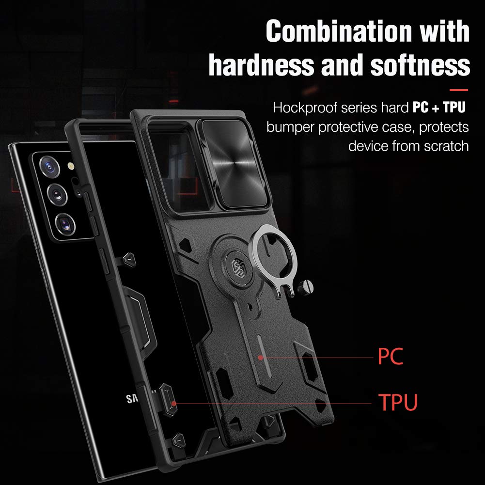 Nillkin Upgraded Case for Samsung Galaxy Z Fold 5 Case with S Pen Holder [Creative Hinge Protection][Hidden Kickstand] Protective Phone Case for Galaxy Z Fold 5 Case 6.9'' Black