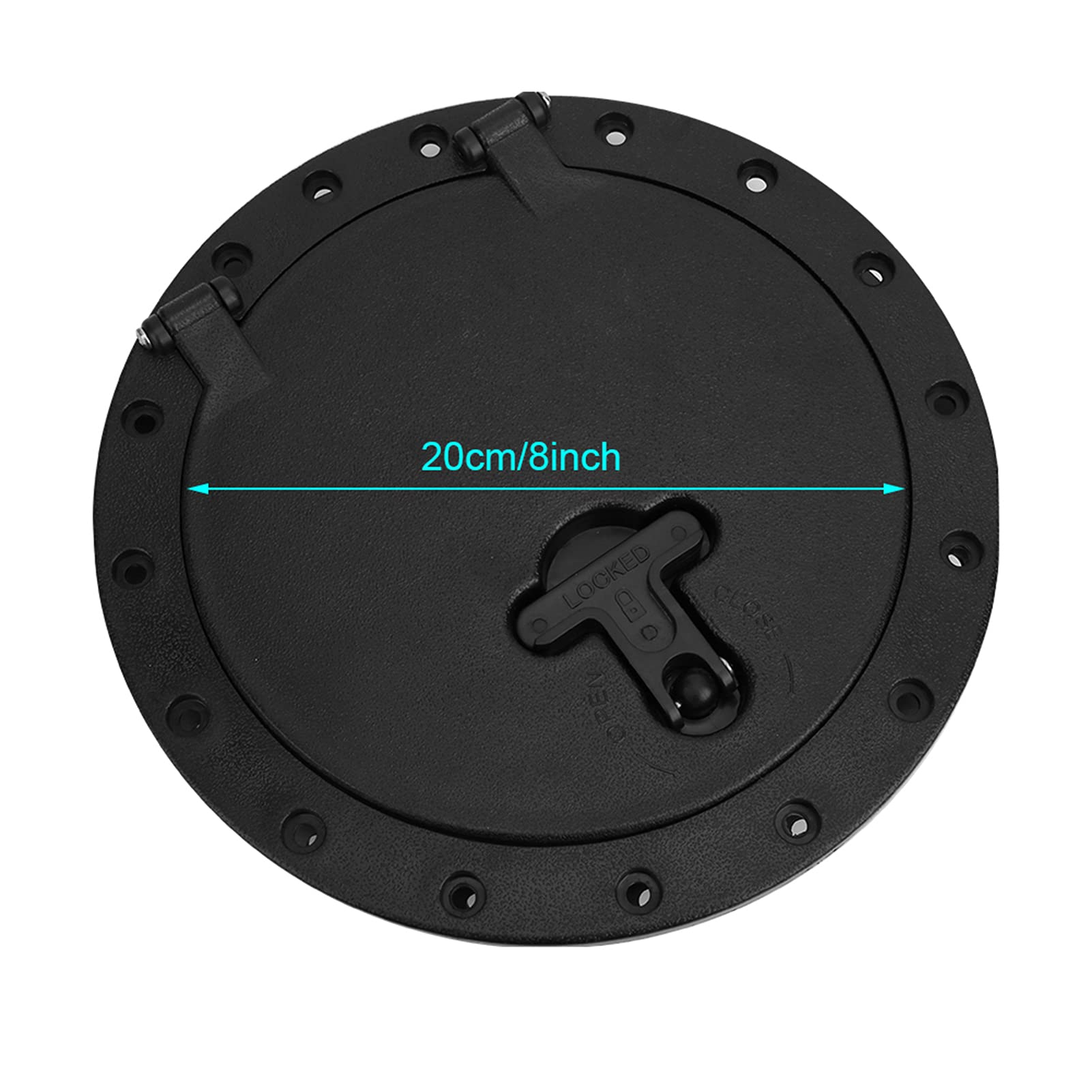 OUKENS Boating Boat Sealing Hatchs Cover, Round Circular Type Lid Waterproof Kayak Accessories W/Storage
