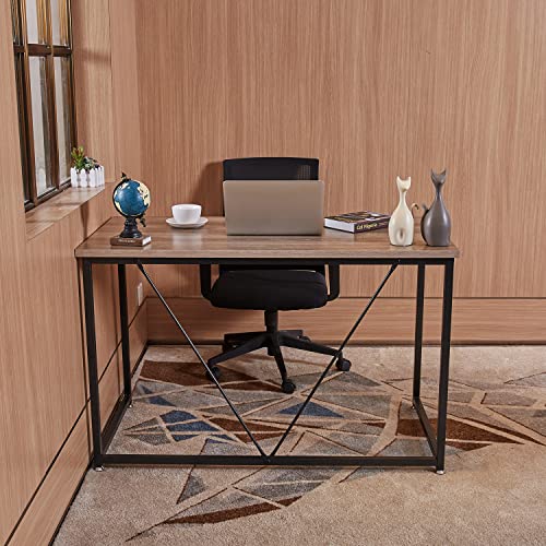 NXN-HOME Computer Desk,Modern Simple Study Writing Table,Sturdy Workstation for Home Office(Oak 47 inch)