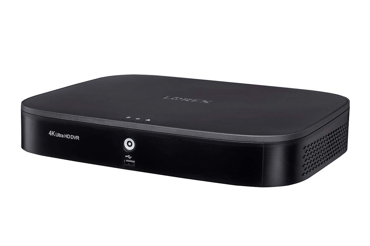 Lorex D841A81B 8 Channel 4K Ultra HD 1TB Security System DVR with Advanced Motion Detection Technology and Smart Home Voice Control, Black (Renewed)