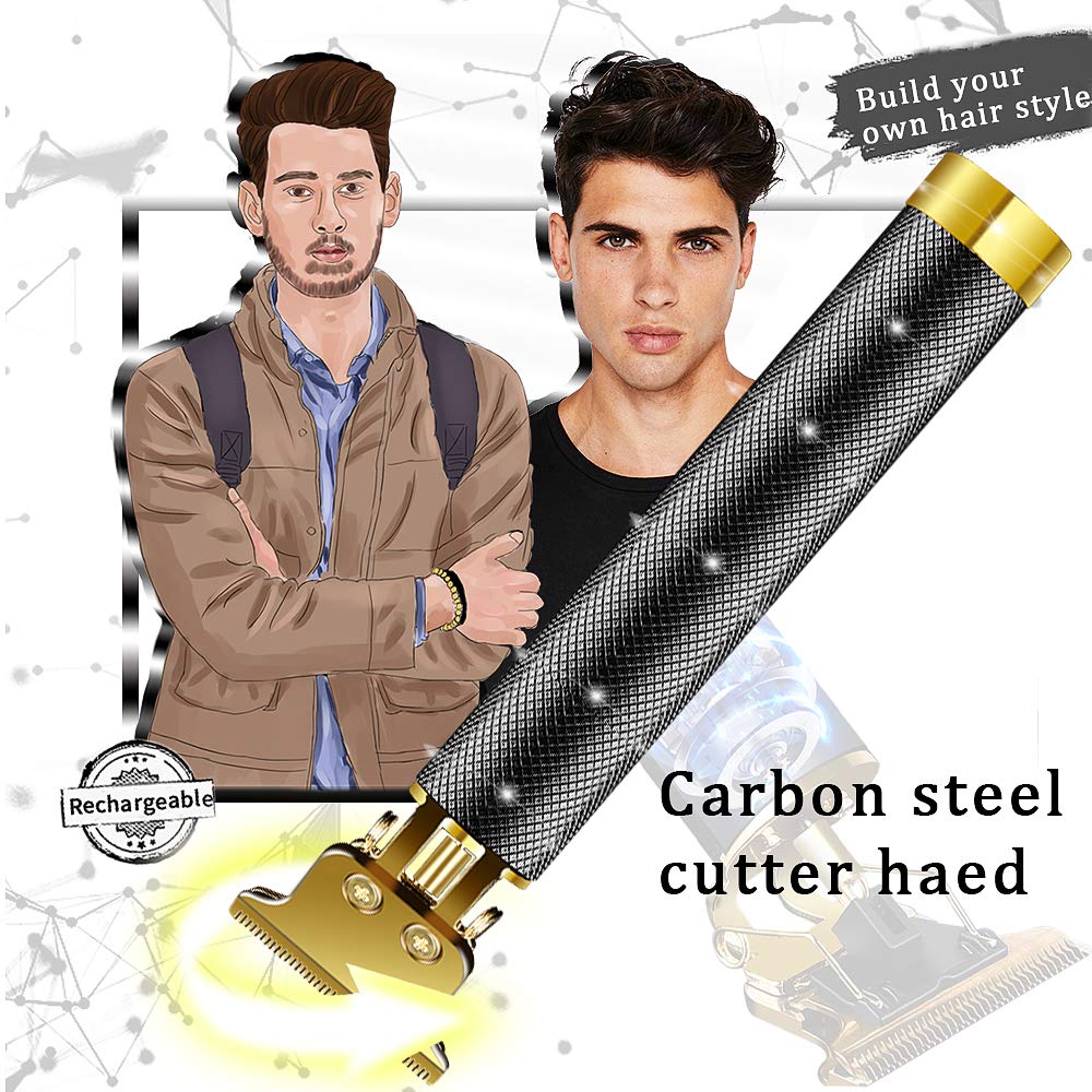 Mens Clipper Cordless Hair Clippers, Razor Electric Professional Beard Trimmer Grooming Shaving Machine Self Hair Cutting Haircut Trimmers Cutter,Black