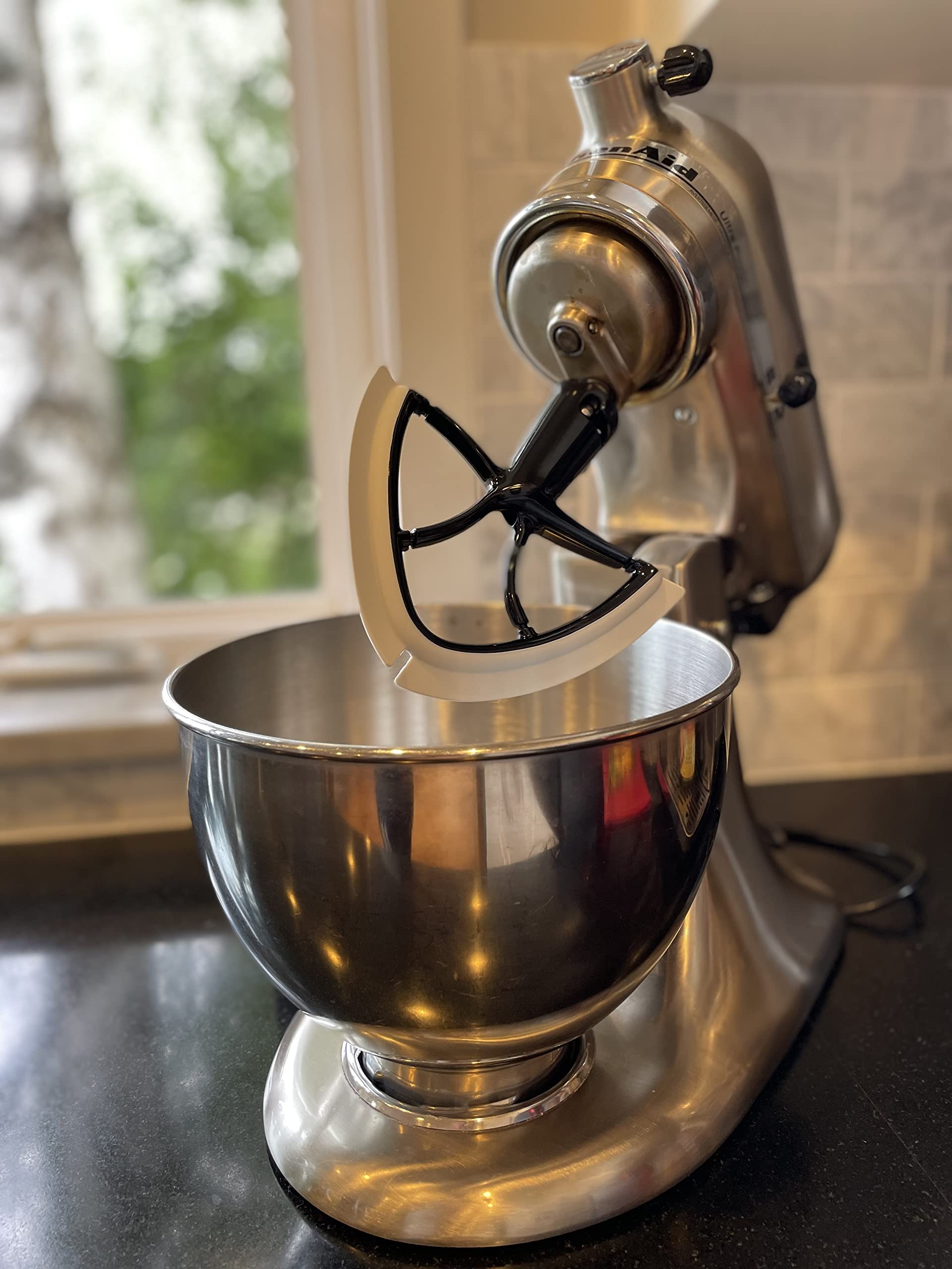 New Metro Design Beater Blade Metal TH-MR Compatible with KitchenAid 4.5-5 Qt Tilt-head Stand Mixer, Red