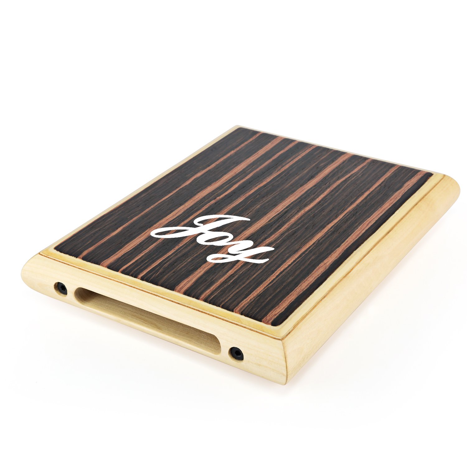 Joy 101 Series Cajon with veined Ebony Tapping & Birch Wood Body, Mini Pad (JOY101)