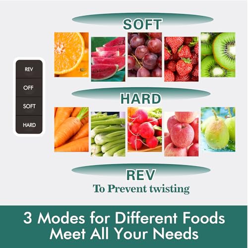 SiFENE Cold Press Juicer Machine, Wide Feed Chute, High Yield, Better Flavor, Easy to Clean Juice Extractor Maker for Whole Fruit & Vegetable, BPA-Free Celery Juicer with Quiet DC Motor