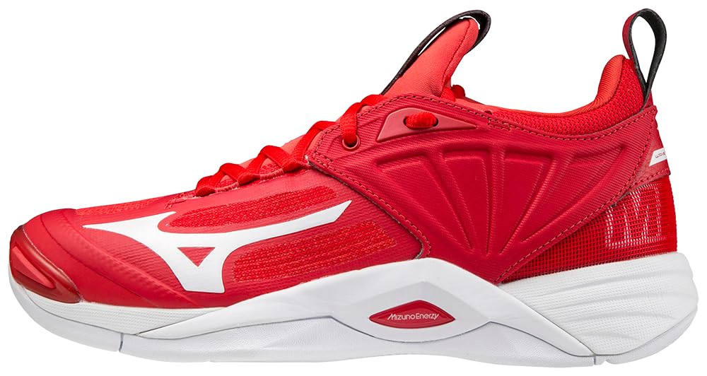 Mizuno Women's Wave Momentum 2 | Women's Indoor Volleyball Shoe | Red/White | US Women's 11.5