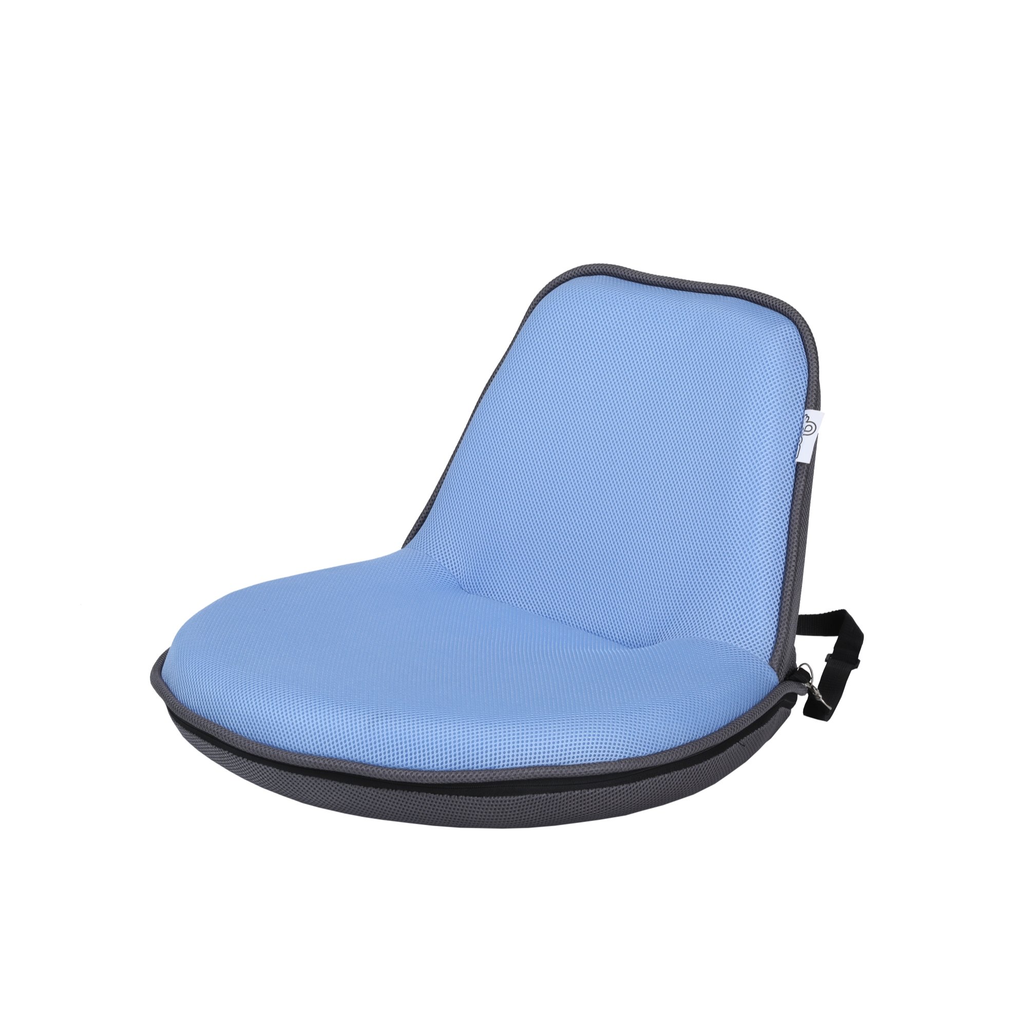 Loungie Quick chair Adjustable 5 Position Foldable Floor Chair for Video Games for Kids & Adults, Convertible Multi-use Durable Mesh, Beige Brown