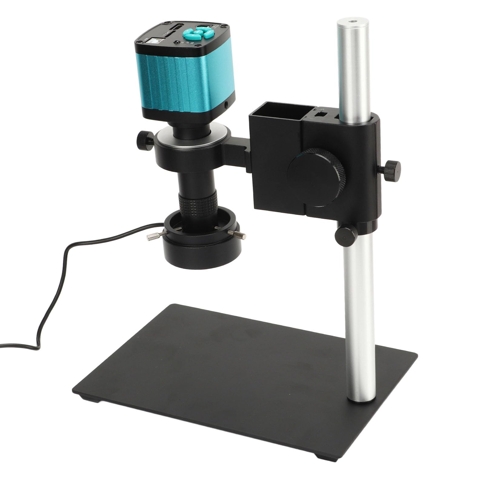 Microscope Camera, USB 2.0 100‑240VAC 400-700nm 2MP Easy Operation Industry Camera for Photo (US Plug)