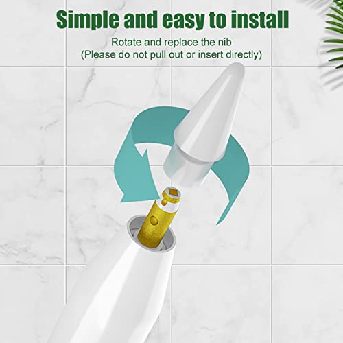Zosylala Tips for Apple Pencil,Stylus Tips,Pencil Tips for iPad,Replacement Pen Nibs Compatible with iPad Air Mini Pro Apple Pencil 1st & 2nd Generation - 4 Packs