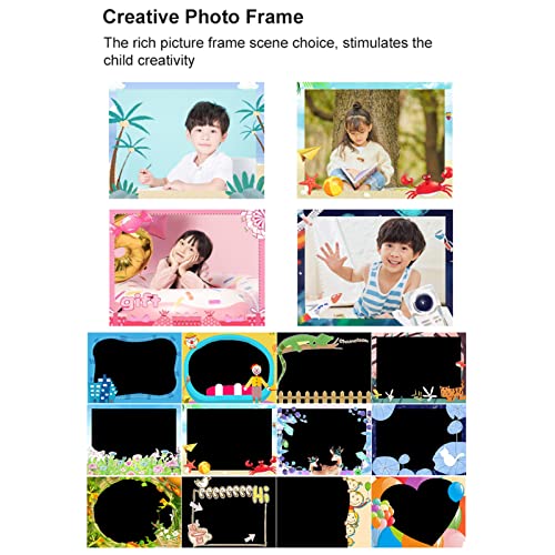 mewmewcat Digital camera1080P Mini Cartoon Digital Camera Digital Video Camera for Dual Lens 2.0 Inch IPS Screen Built-in Battery Cute Photo Frames Interesting Games with N