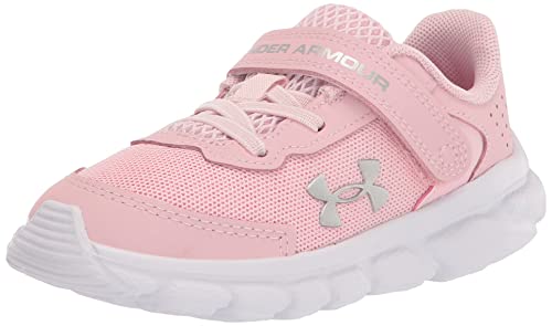Under Armour Girls' Infant Assert 9 Alternate Closure, (602) Prime Pink/Flamingo/Metallic Silver, 8K, US