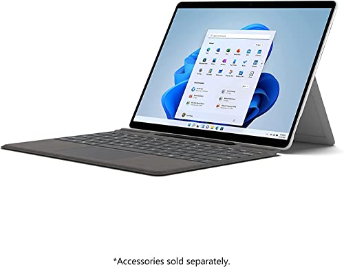 Microsoft 13" Multi-Touch Surface Pro X, SQ1, 8GB RAM, 128GB SSD, PixelSense Display, Adreno 685 GPU, Bluetooth 5.0, Windows 11 Pro (Wi-Fi Only, Platinum) (Renewed)