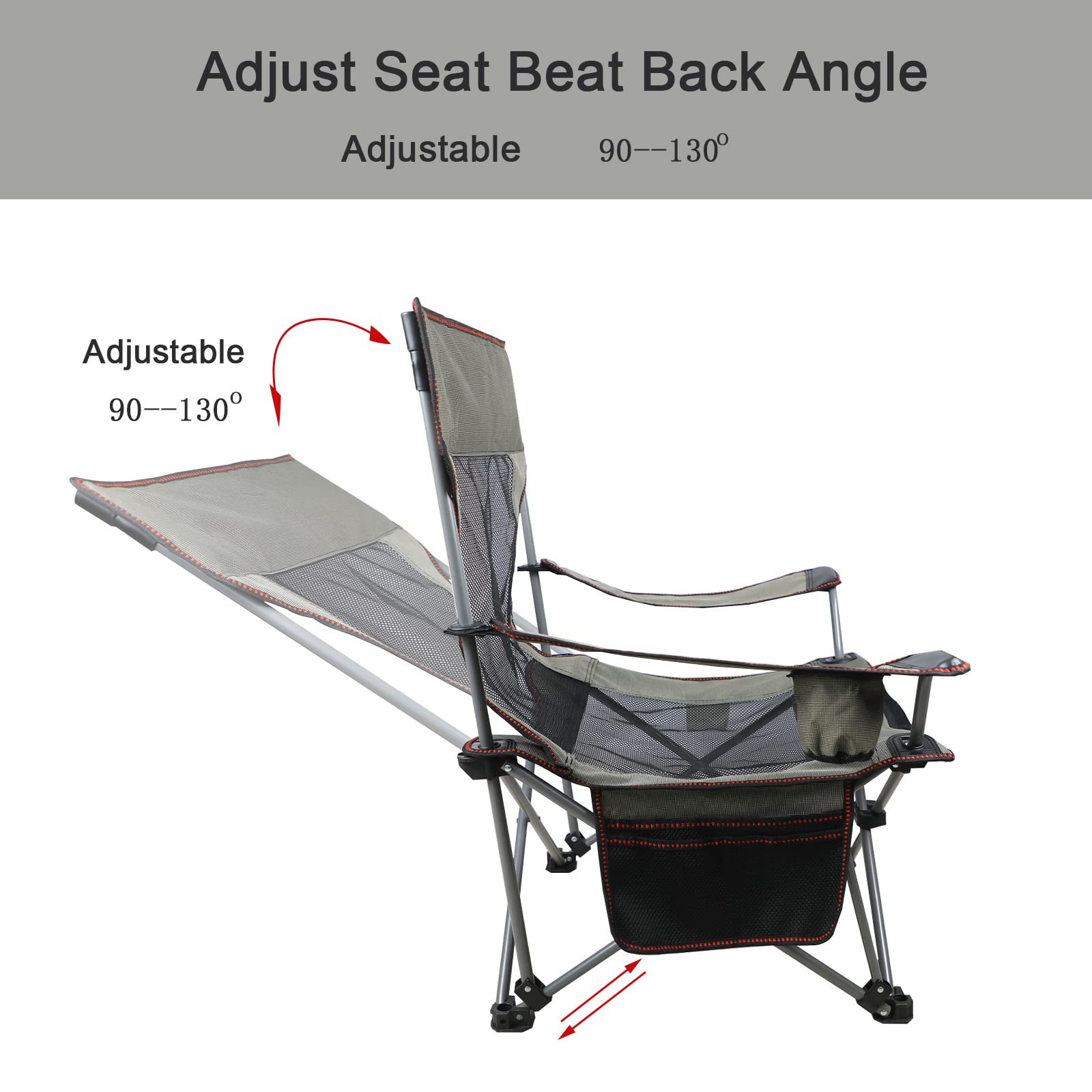 Newsty Folding Lawn Chairs Camping Chairs Portable Outdoor Chairs Folding chairs support 300 lbs