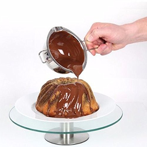 PureSec Double Boiler Stainless Steel Chocolate Melting Pot 400ML for Melting Chocolate and Candle making