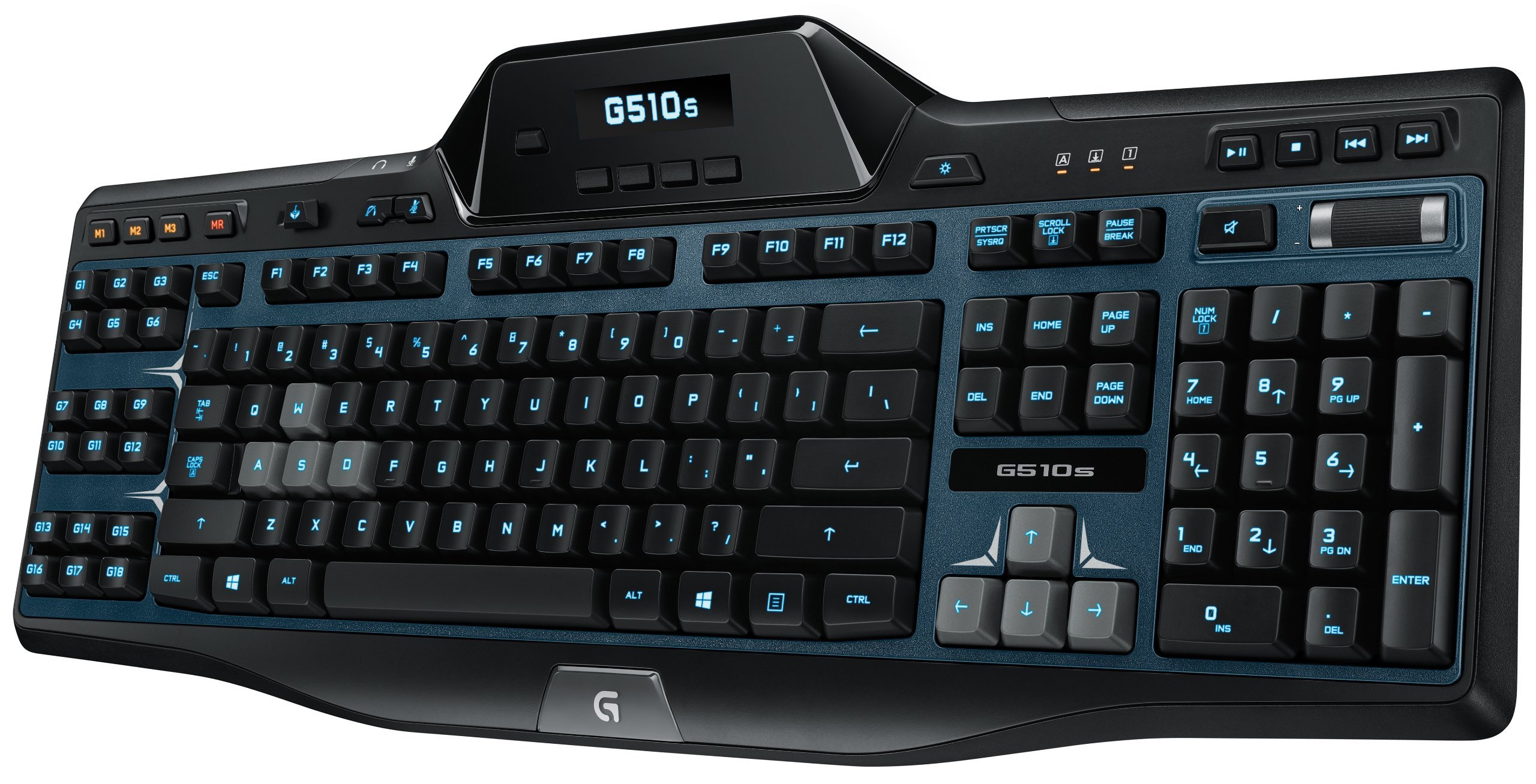 Logitech G510s Gaming Keyboard with Game Panel LCD Screen (Renewed)