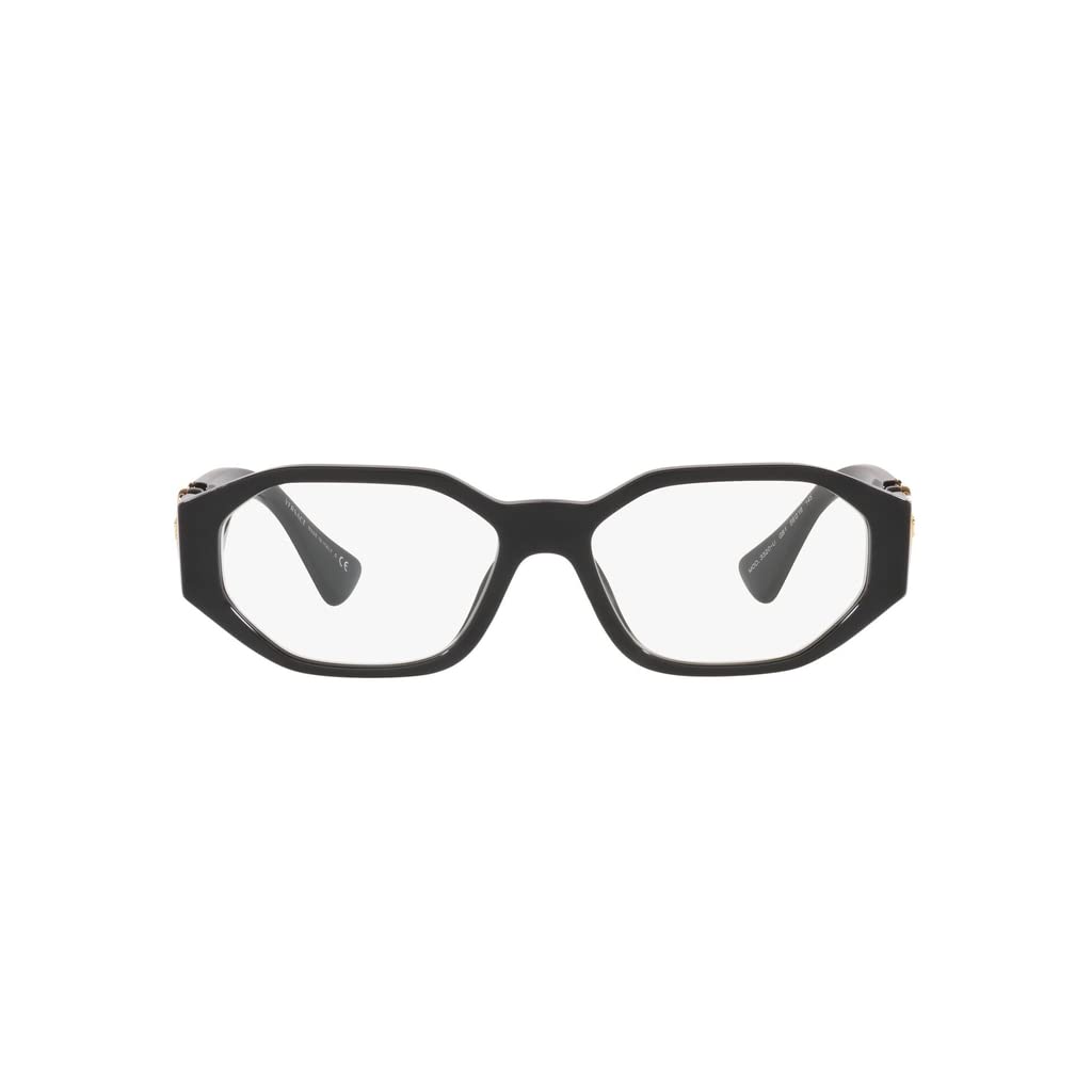 Versace Man Sunglasses Black Frame, Demo Lens Lenses, 56MM