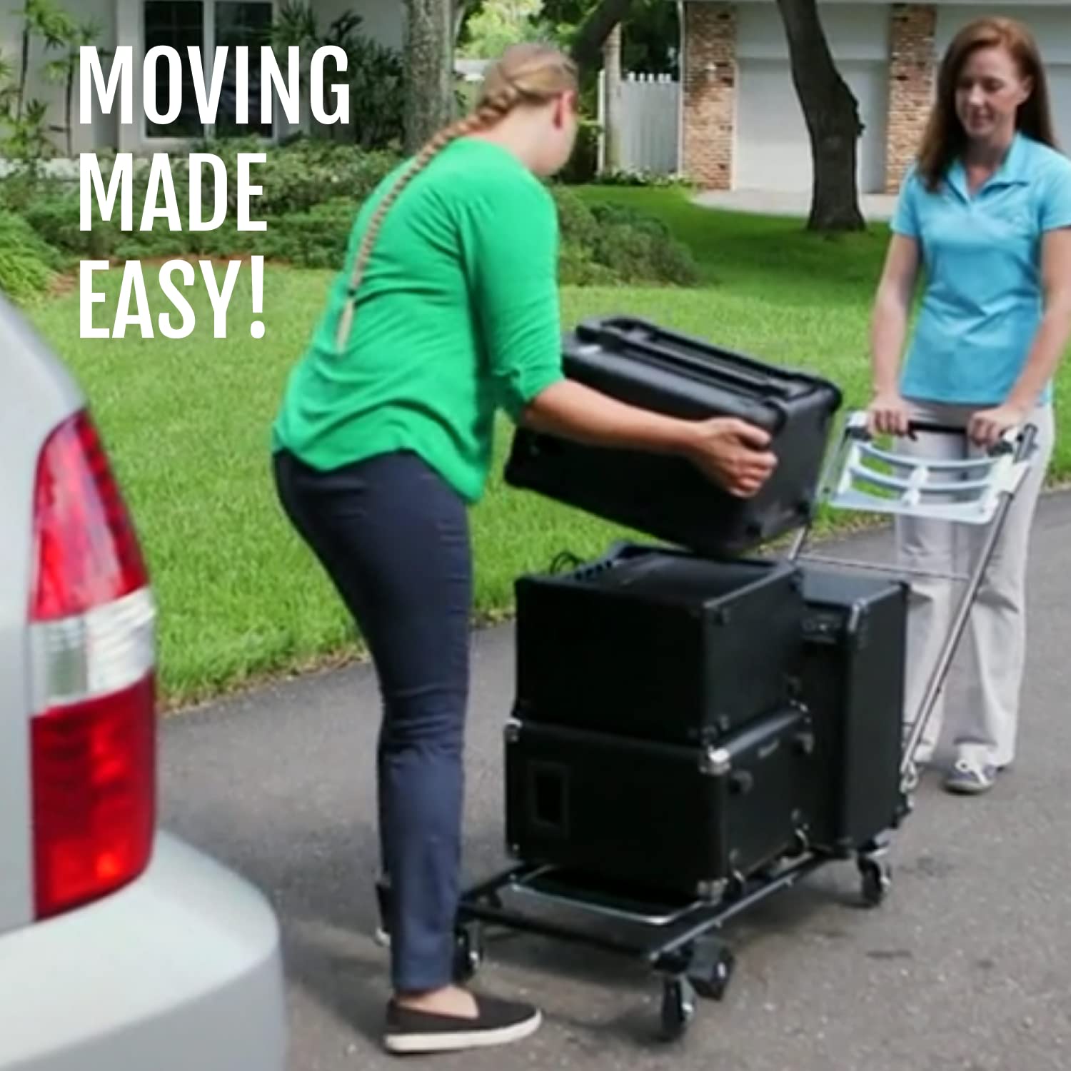 Kerry Kart Foldable and Portable Utility Cart in Black, Compact and Versatile Moving Solution