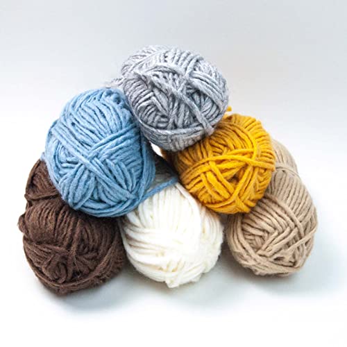 Yarn Thick Yarn Knitting Yarn Hand Knitting Wools Crochet Yarn Weave Thread DIY Sweater Yarn Hand Knitting Yarn Wools Crochet Yarn for Crocheting Yarn Milk Yarn