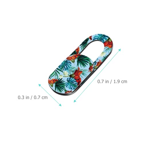 SOLUSTRE Laptop Stickers Laptop Stickers 3Pcs Laptop Webcam Cover Floral Pattern Privacy Cover Camera Slide Blocker Webcam Lens Shield Replacement for Home Office Shop Desktop Camera Desktop Camera