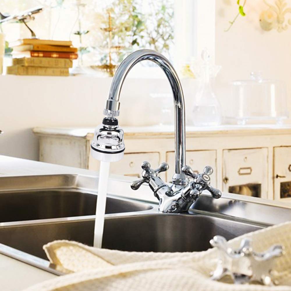 Lgsixe Faucet Water Filter,3 Modes Position Adjustable Sink Faucet Water Filter,Home Faucet Booster Booster Shower and Water Saving Faucet for Kitchen