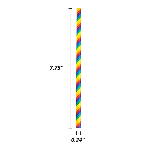 Pride Day Rainbow Paper Straws β LGBT Gay Party Supplies Decorations 120PCS