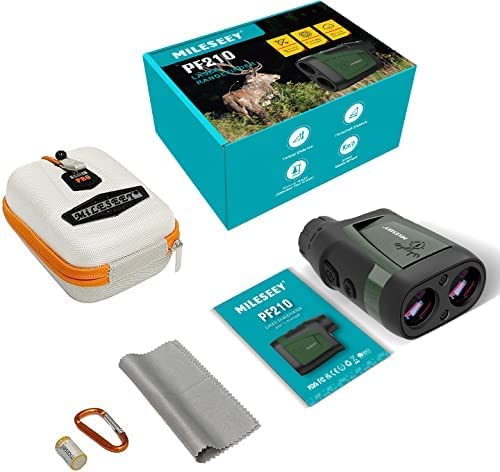 MILESEEY PF210 Laser Range Finder for Hunter, 800 Yards Archery Rangefinder for Bow Hunting with Horizontal & Vertical Distance, Speed Mode