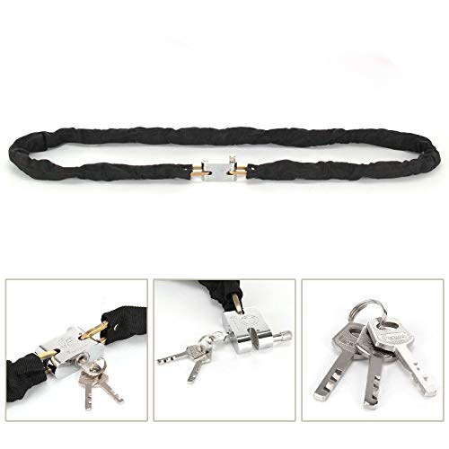MASO Bike Chain Lock Heavy Duty Padlock Anti-Theft Security Lock with 3 keys for Bicycle Motorcycle Mountain Road Cycling (Length 60 cm)