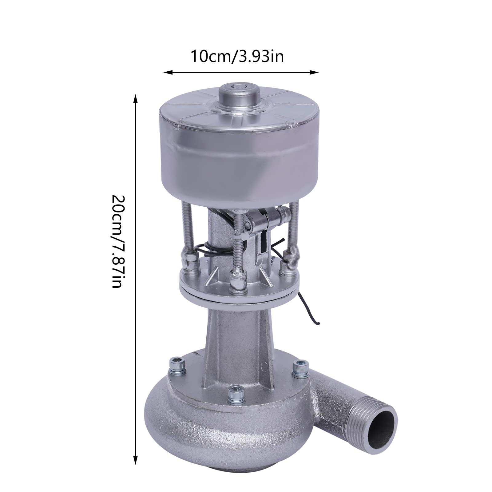 Micro Hydroelectric Generator, 110V 500W High Power Portable Micro Hydro Power Station Water Turbine Generator 0.5Gal/s Water Flow With Monitoring For Outdoor (Silver)