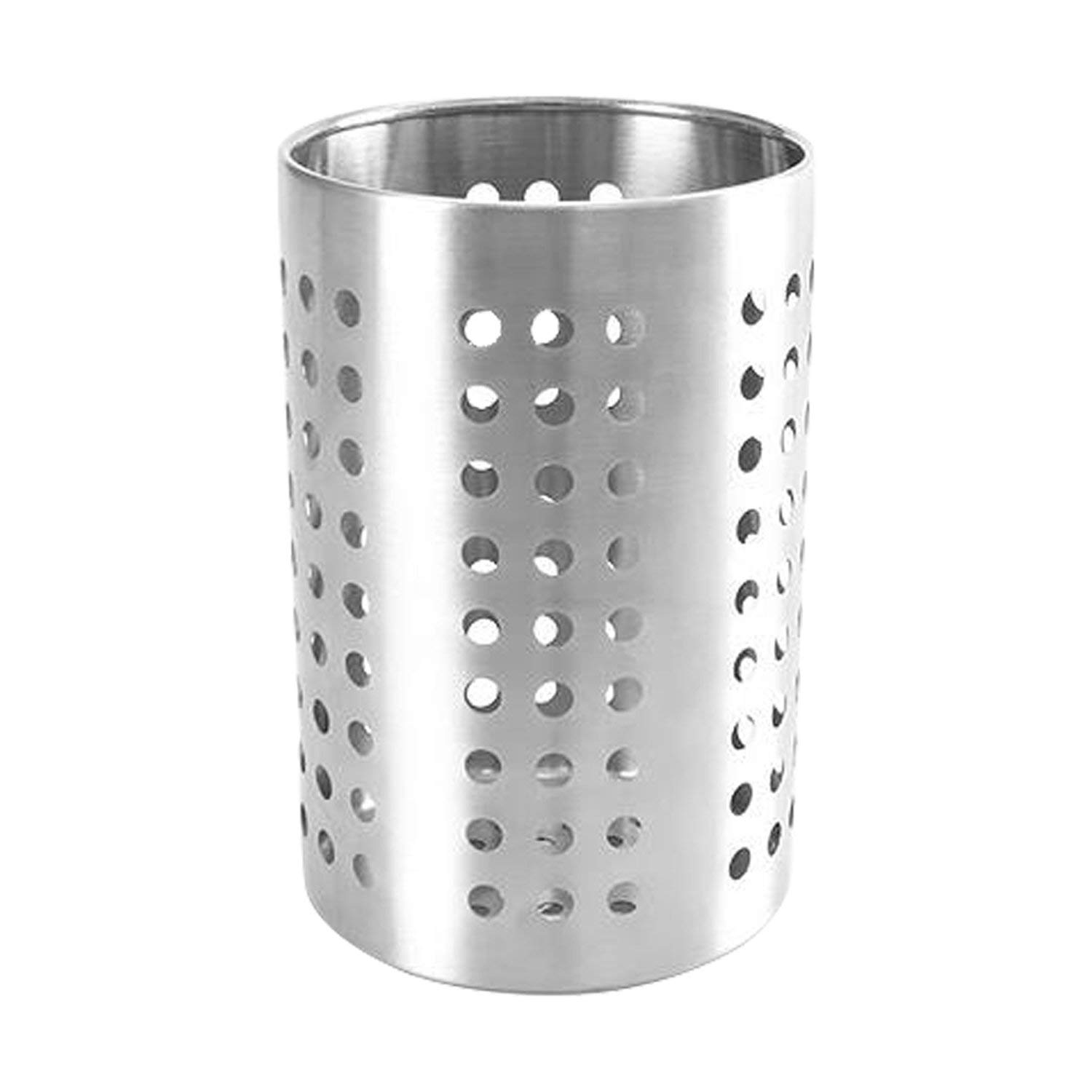 Stainless Steel Dotted Design - Cutlery, Cooking Utensils and Gadgets, Caddy Spoon Holder Silver Color Size 5 Inch